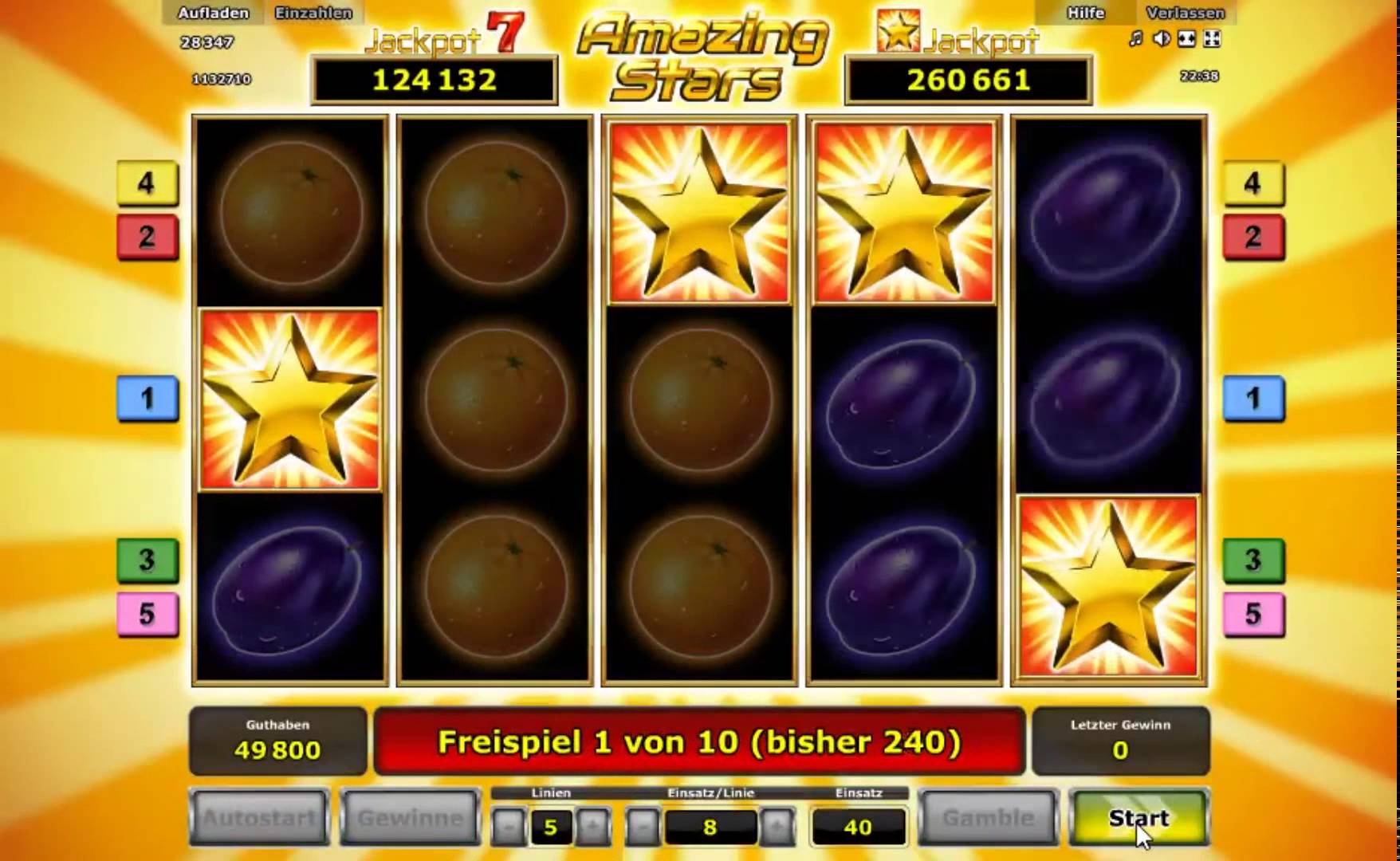 Amazing Stars kostenlos spielen - Novoline / Novomatic - Novoline Casino